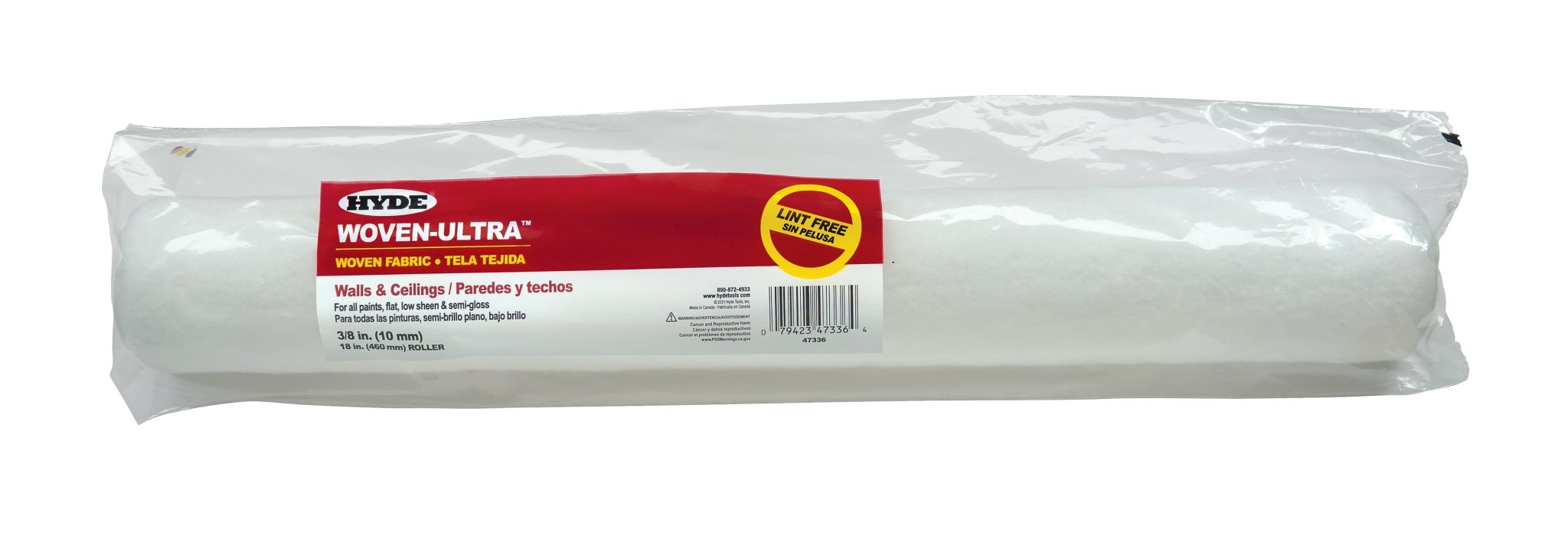 18" Woven Lint Free Roller Cover. -3/8" Nap | the Hyde Store – the Hyde ...