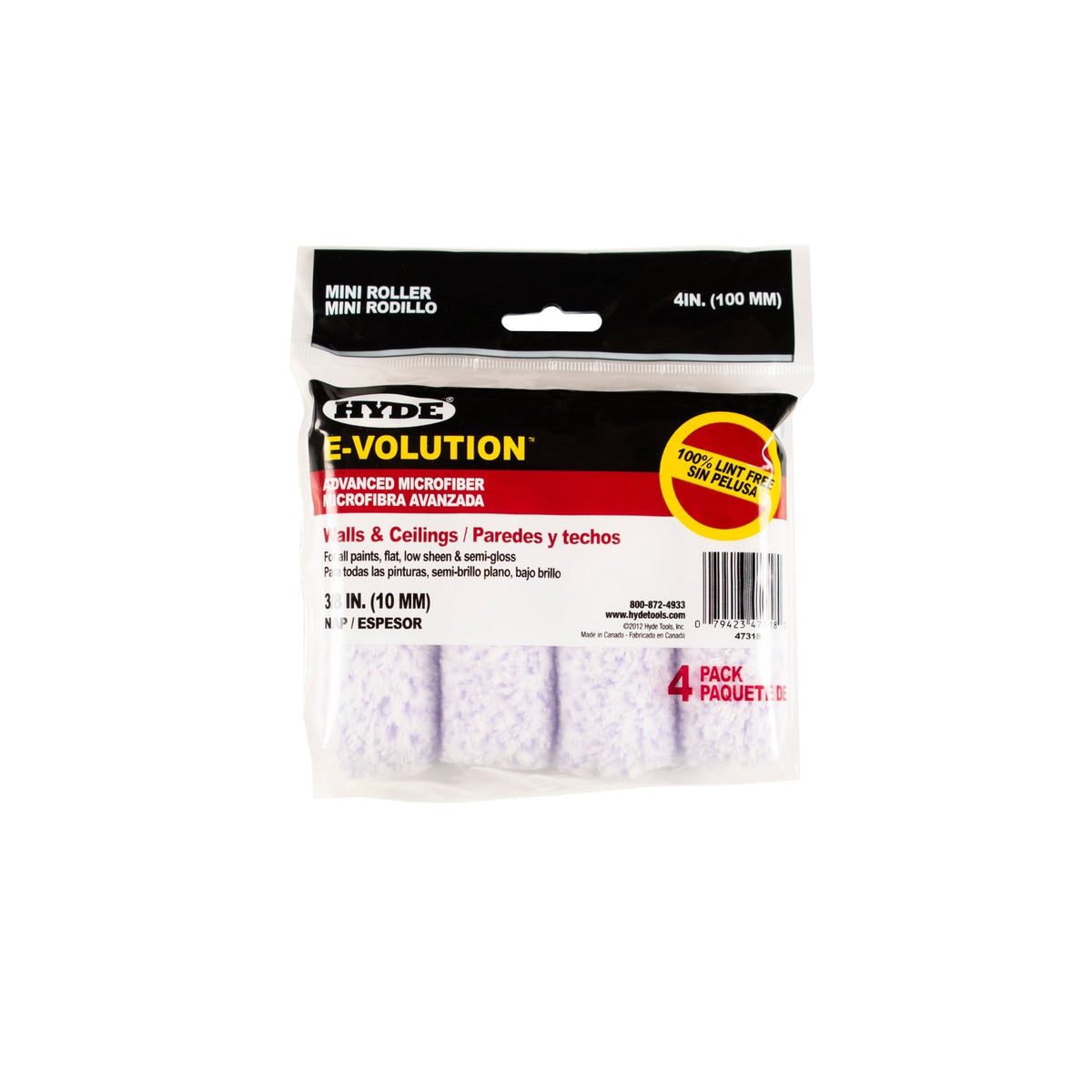 4" E-Volution, 3/8" Nap, (Pack 4) | the Hyde Store — the Hyde Store