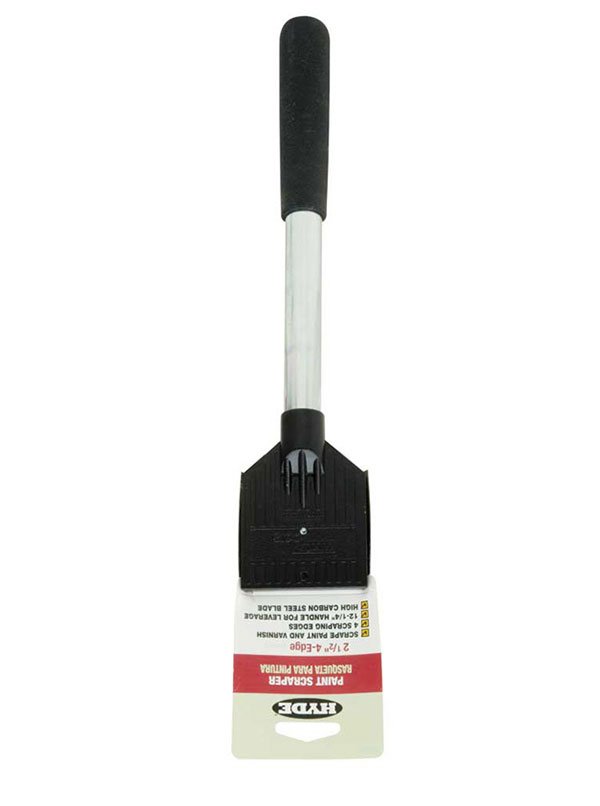 Hyde Tools 10280 4-Edge Metal Handle Scraper, 2-1/2” | the Hyde Store ...