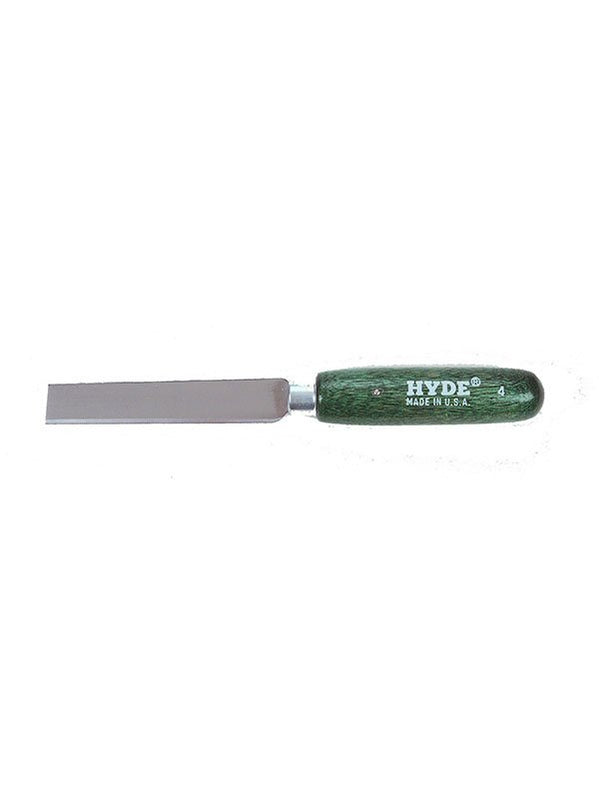 Hyde Tools 50350 Regular Square Point Knife #4, Wood Handle - H-50350 ...